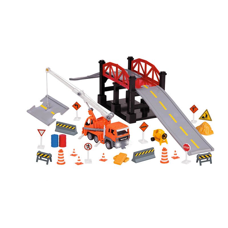 Driven Toys Construction Bridge Playset (35pc) – The Parenting Emporium
