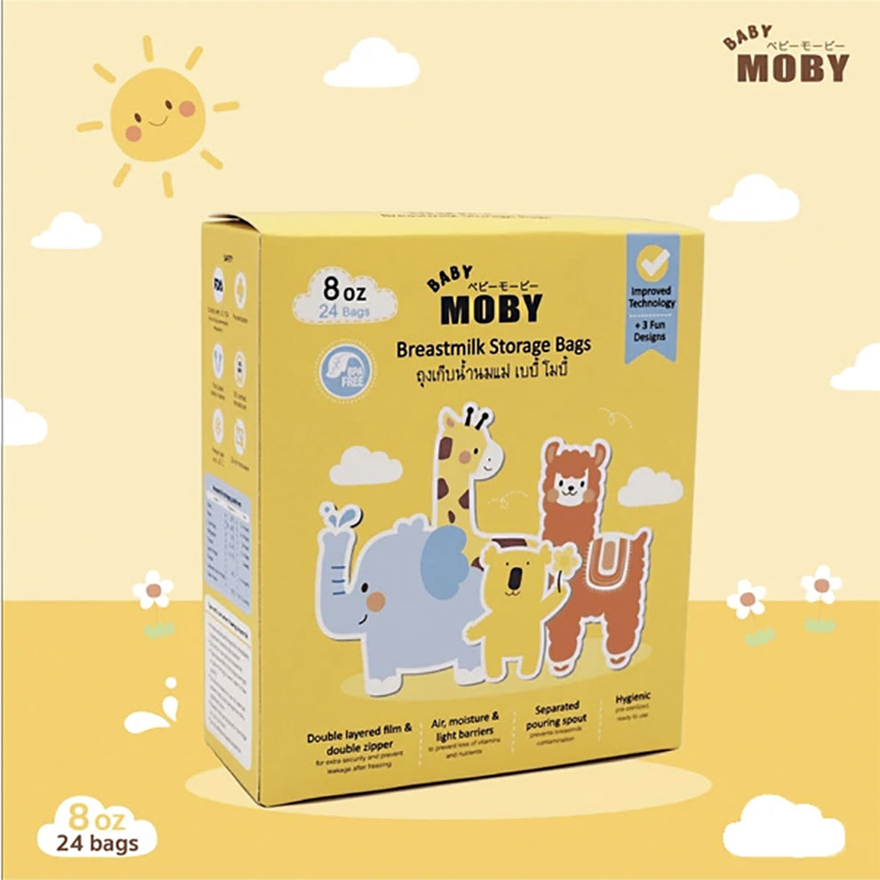 Baby Moby Breastmilk Storage Bags (8oz) – The Parenting Emporium